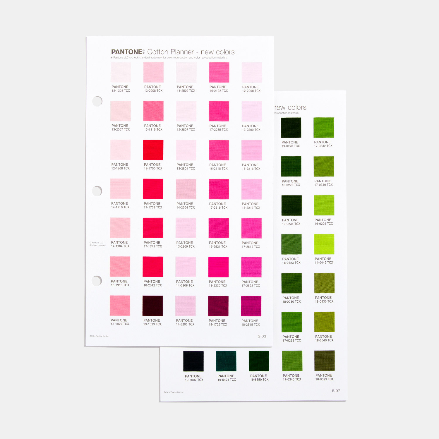 TCX, Pantone Kumaş KATALOG